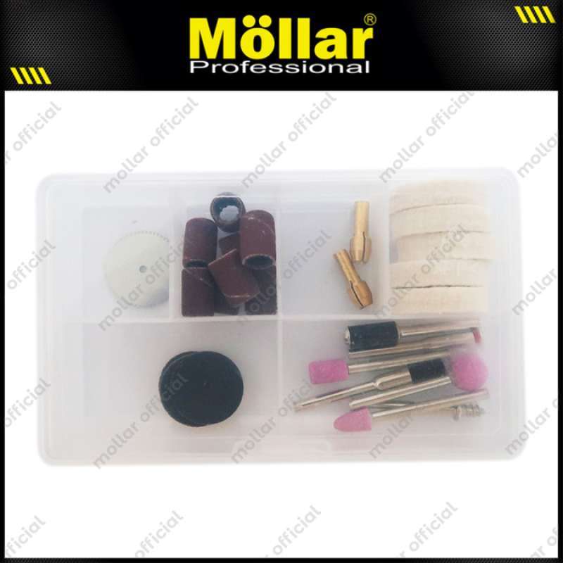 Jual Mollar 800178 Mini Grinder Set 32 Pcs Baterai Cordless Gerinda ...