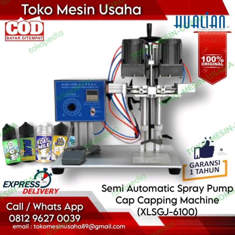 Jual Mesin Capping Tutup Botol Plastik Semi Automatic Xlsgj-6100 Di ...