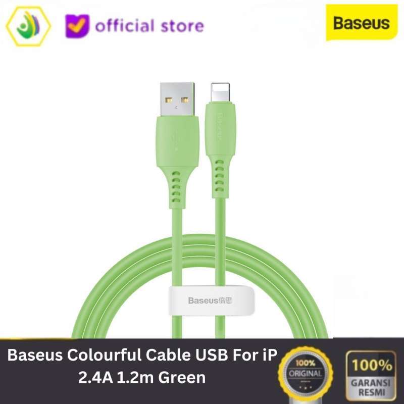Jual Baseus Colourful Cable Usb For Ip 2.4a 1.2m Green Di Seller Sukses ...