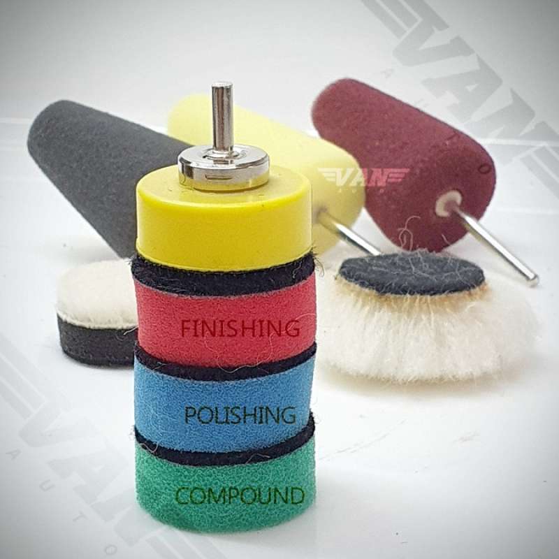 Promo 9 Pcs Busa Mini Nano Polisher Kit / Paket Busa Mini Polisher 1 ...