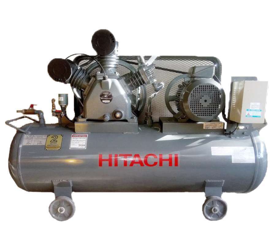 Jual Hitachi Bebicon 1.5p-9.5vs5a (2hp) Oil Lubricated Air Compressor ...