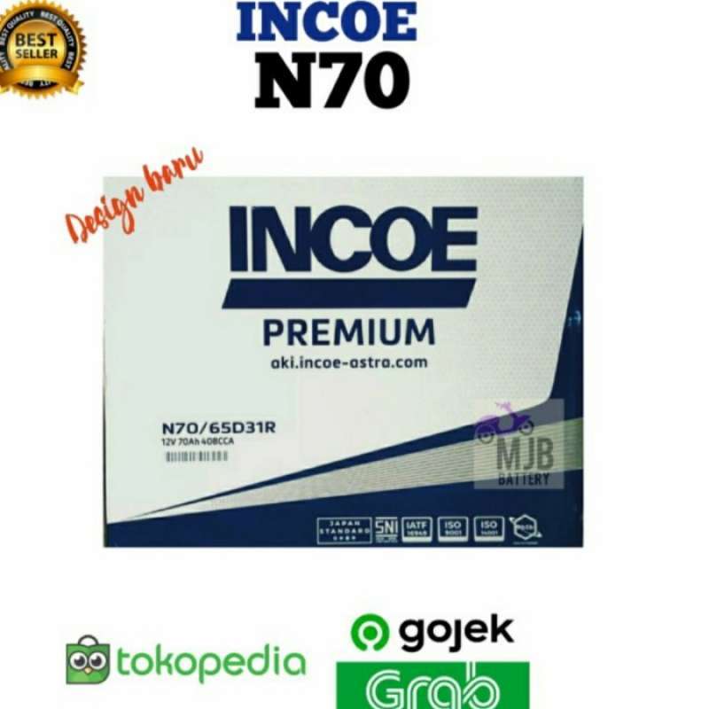 Promo Aki Accu Incoe Premium N70 Diskon Diskon 11% Di Seller Mastaera ...