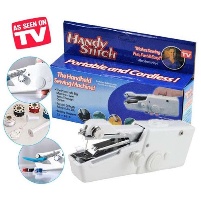 Jual Enname Handy Stitch Portable Handheld Sewing Machine Cs-101b ...