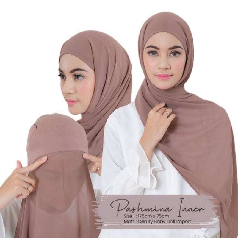 Jual Pashmina Inner 2 In 1 Melayu Malay Instan Premium Di Seller Zati ...