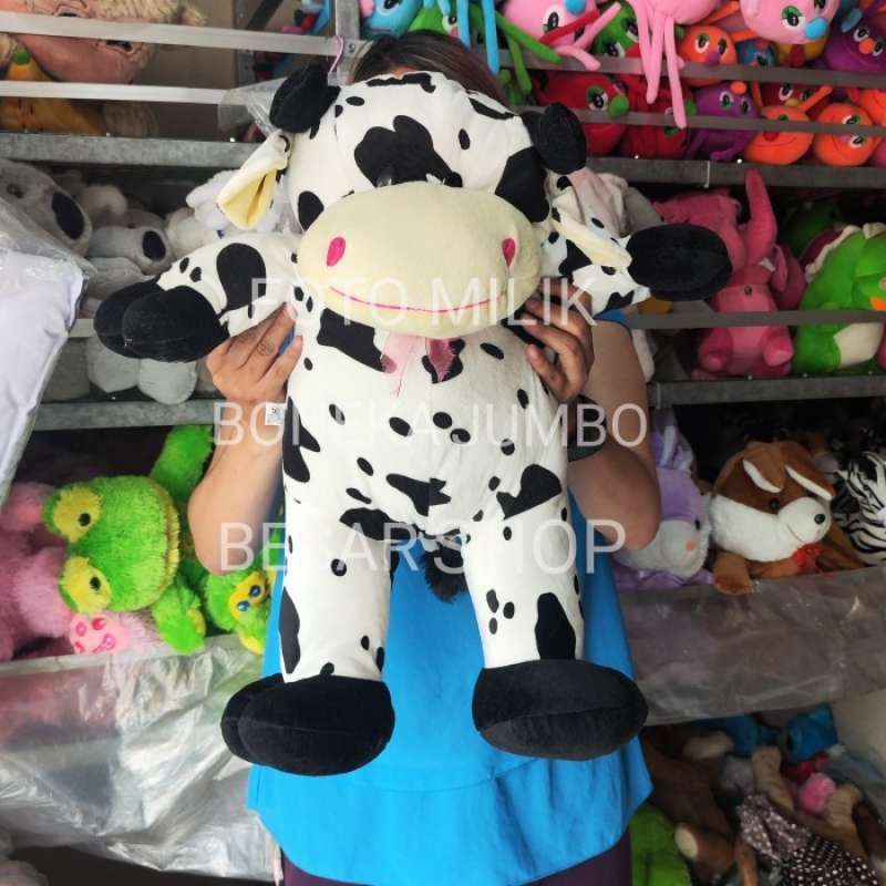 Promo Boneka Hewan Domba Kambing Banteng Badak Kuda Sapi Hitam Putih ...
