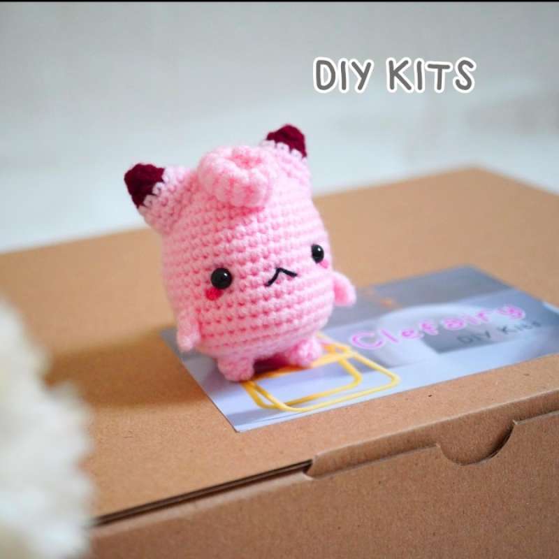Promo Diy Kits Amurumi Boneka Rajut Crochet - Clefairy Pokemon Diskon ...