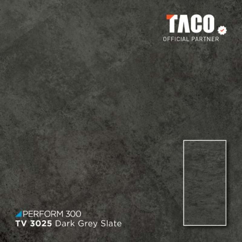 Promo Taco Lantai Vinyl 3mm - Tv 3025 Dark Grey Slate Diskon 5% Di ...