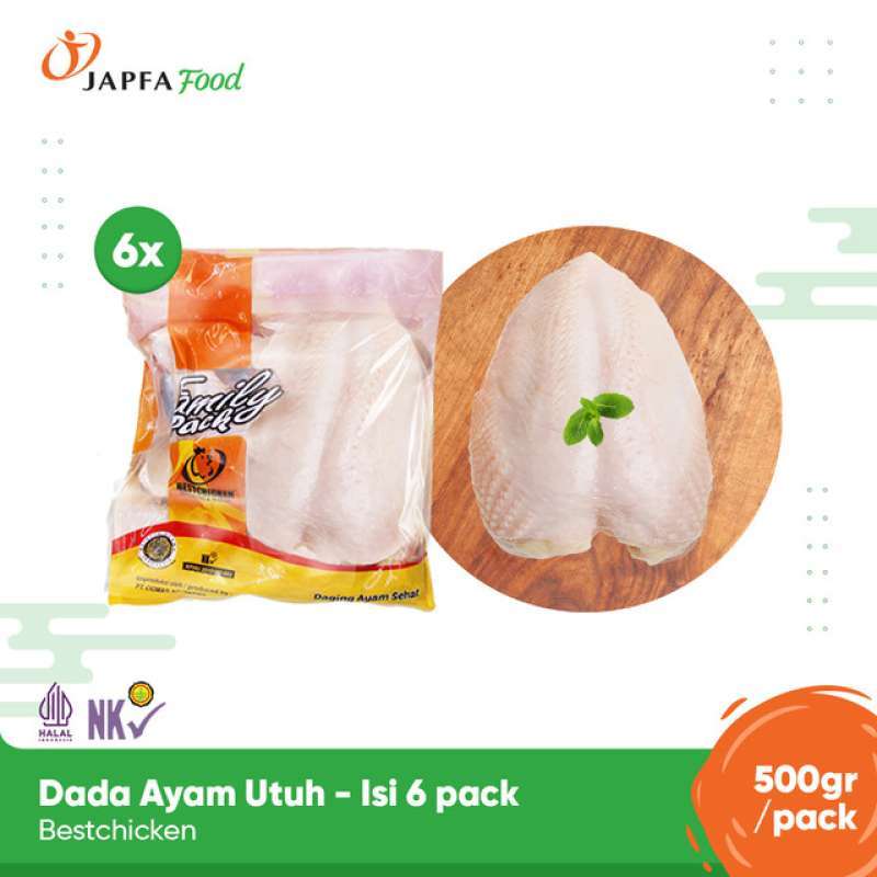 Promo Bestchicken Bundling Hemat Dada Ayam Utuh 500 Gr - Isi 6 Pack ...