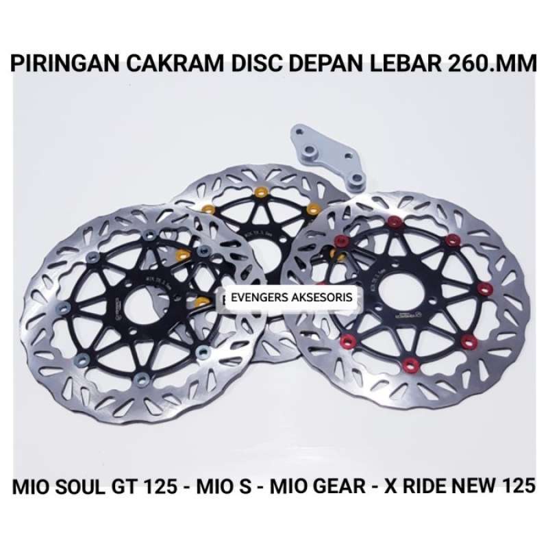 Promo Cakram Rem Piringan Depan Besar Lebar 260mm Motor Mio Soul Gt 125 ...