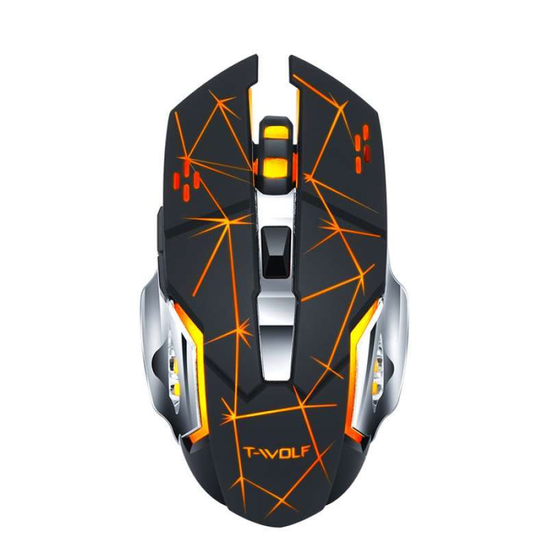 Promo Sku-1059 Mouse Gaming Wireless Led T-wolf Q13 (rgb) Silent Mouse ...