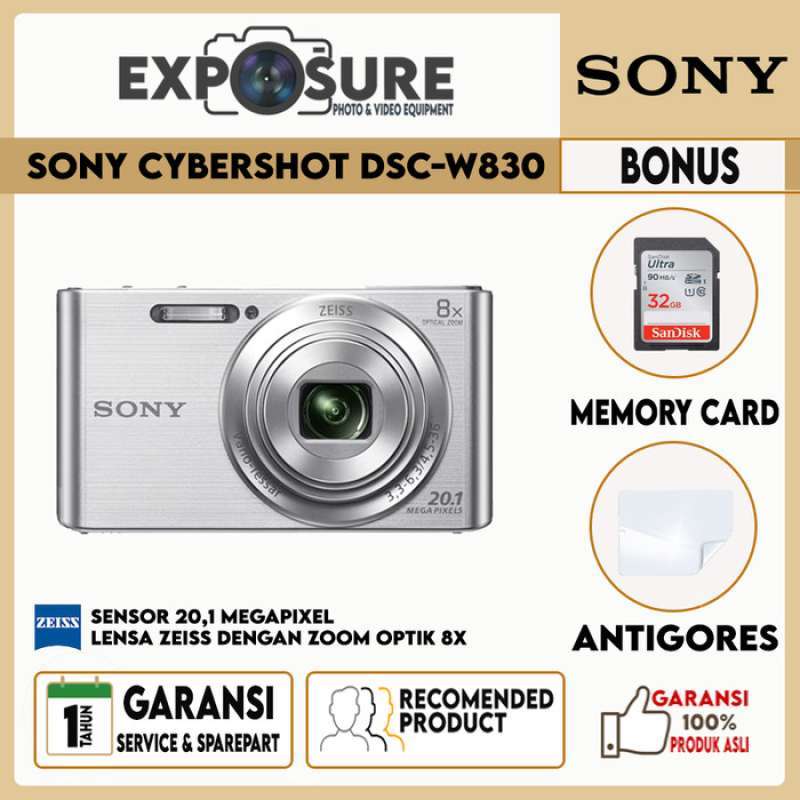 Promo Kamera Sony Cybershot Dsc-w830 / Pocket Sony Dsc W830 Original New Diskon 23% Di Seller ...