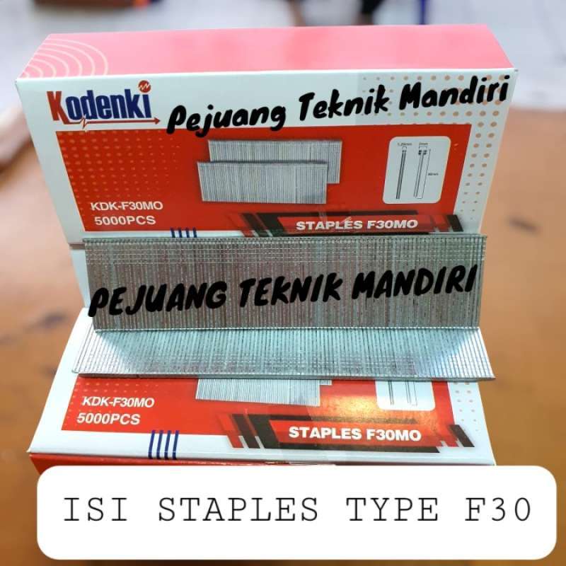 Promo Isi Staples Paku Tembak Angin Lurus F30 / Isi Staples F30 Lurus ...