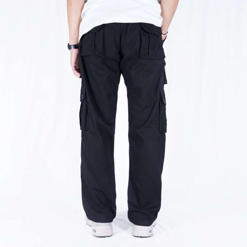 Jual Nvsr Long Cargo Pants Extra Pocket Black - 28 Hitam Di Seller ...