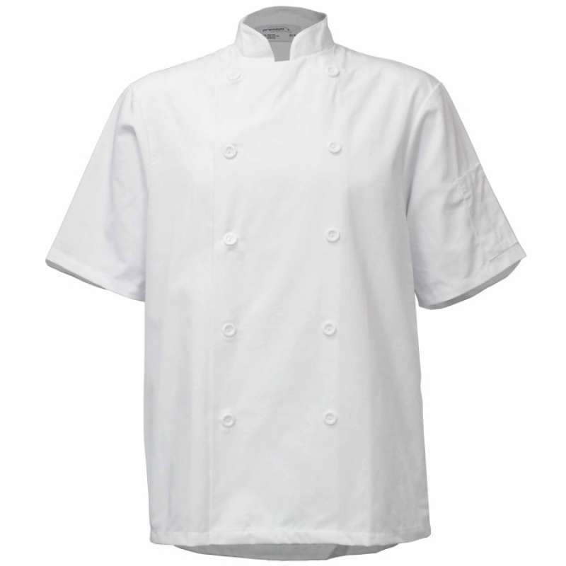 Jual Baju Koki Chef Uniform Chef Jacket Seragam Koki Putih Lengan ...