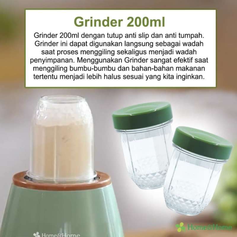 Promo Home&home Multi Blender On The Go Hijau Olive Terbaru Diskon 3% ...