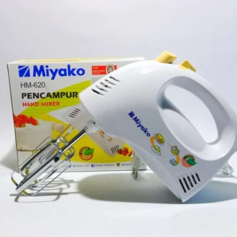 Promo Miyako Hm 620 Hand Mixer Tangan 190 Watt Terbaik Diskon 25% Di ...