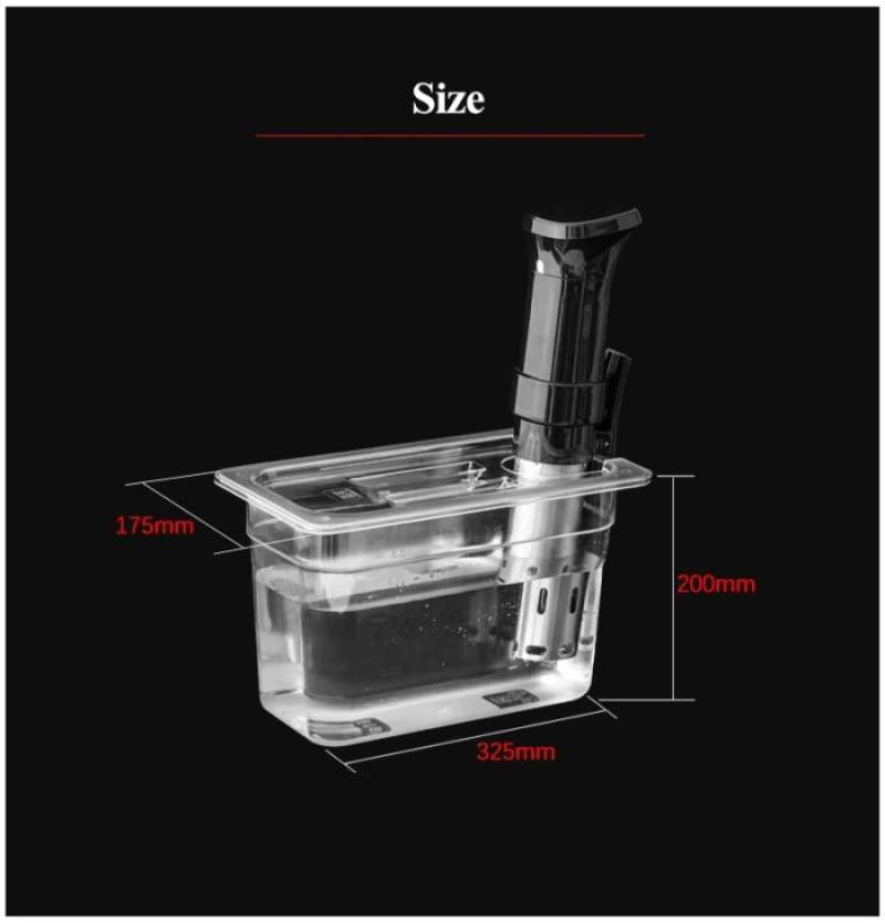Jual Sous Vide Container Box Wadar Sous Vide Precision Cooker 6 Liter ...