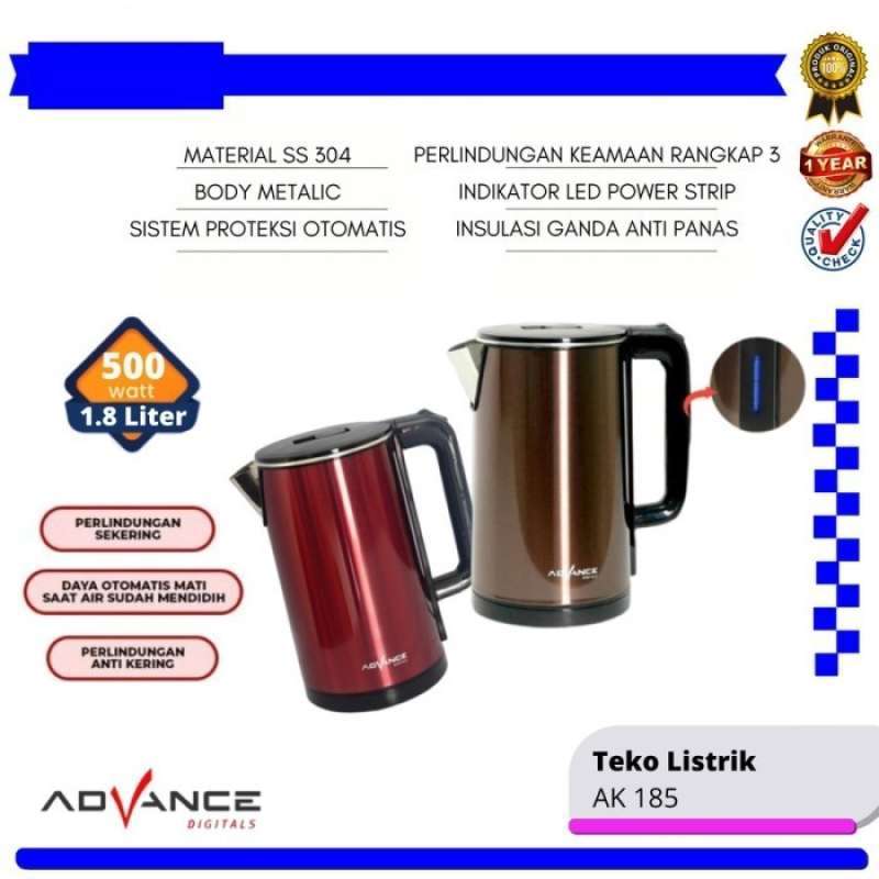 Jual Promo-advance 1.8l/2.0l Teko Listrik/kettle Listrik Low Watt 500w ...