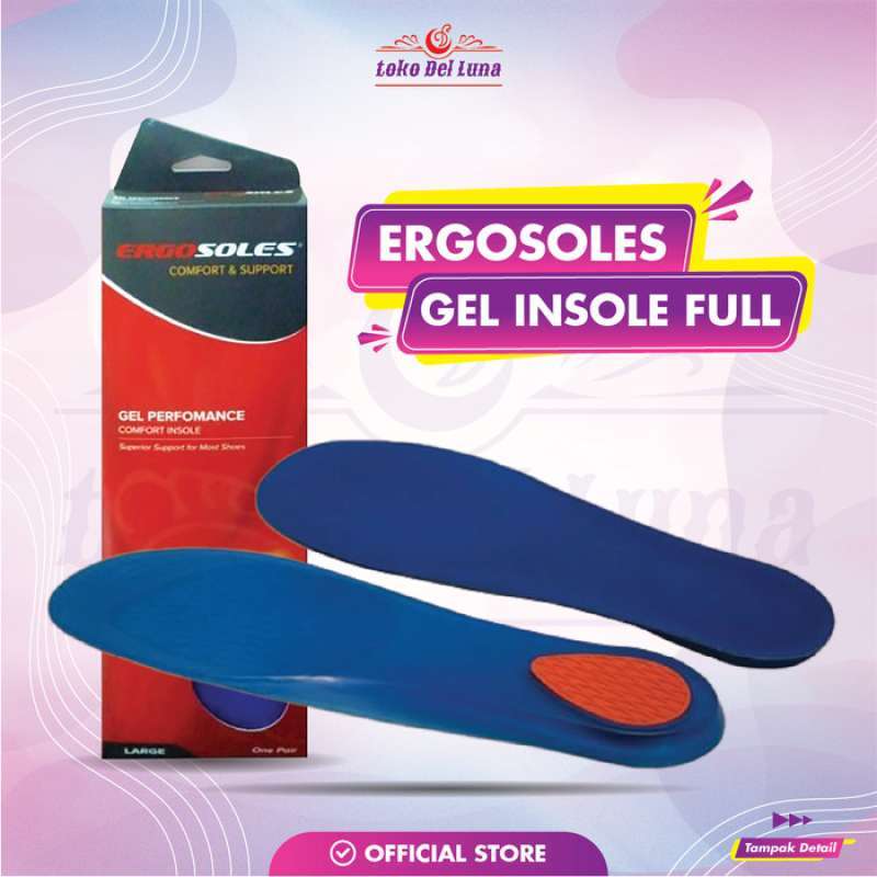 Jual Ergosoles Gel Performance Insole Full Large | Alas Sakit Tumit Di ...