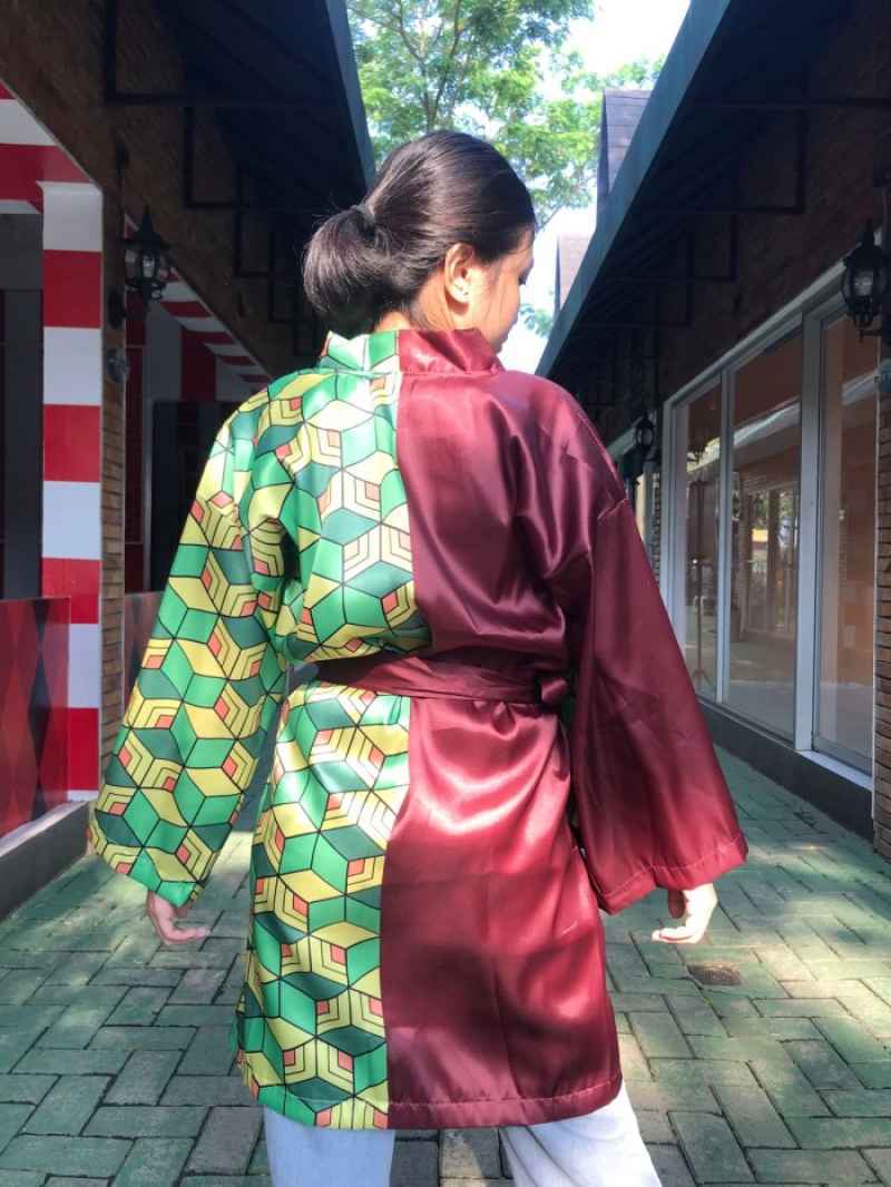 Jual Kimono Tomioka Giyuu Cosplay Anime Manga Demon Slayer Di Seller ...