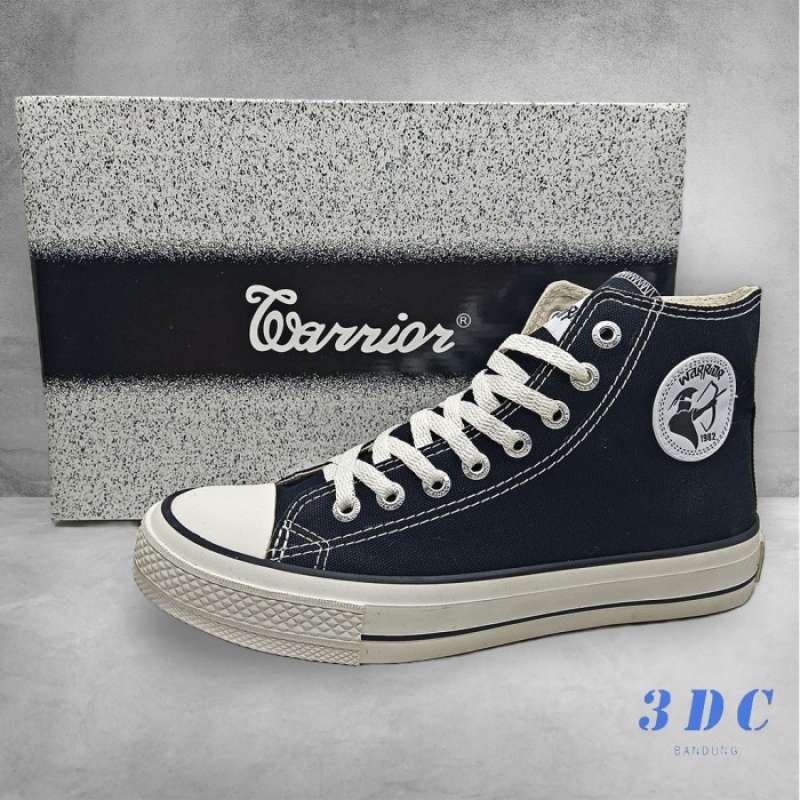 Jual Sepatu Sekolah Warrior Athena Hc Black / White Original - 43 Di ...