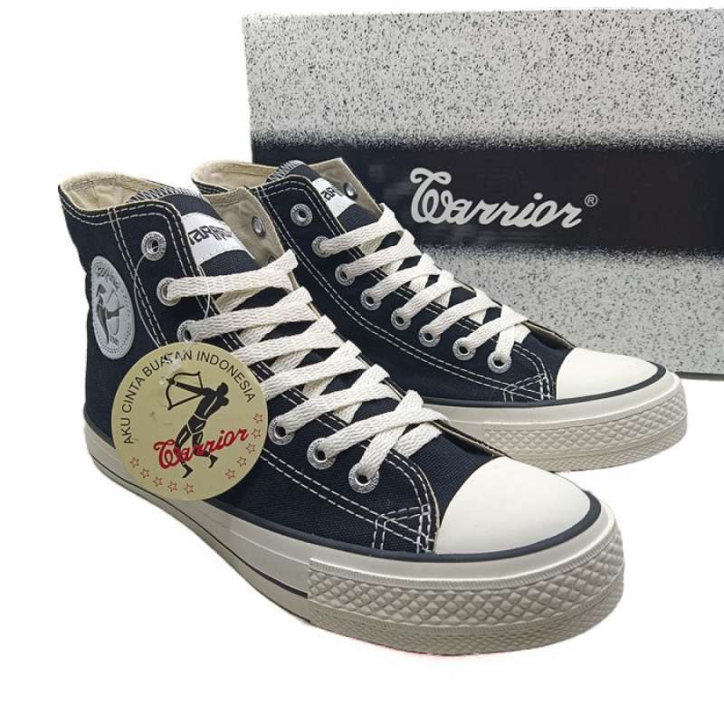 Jual Sepatu Sekolah Warrior Athena Hc Black / White Original - 43 Di ...