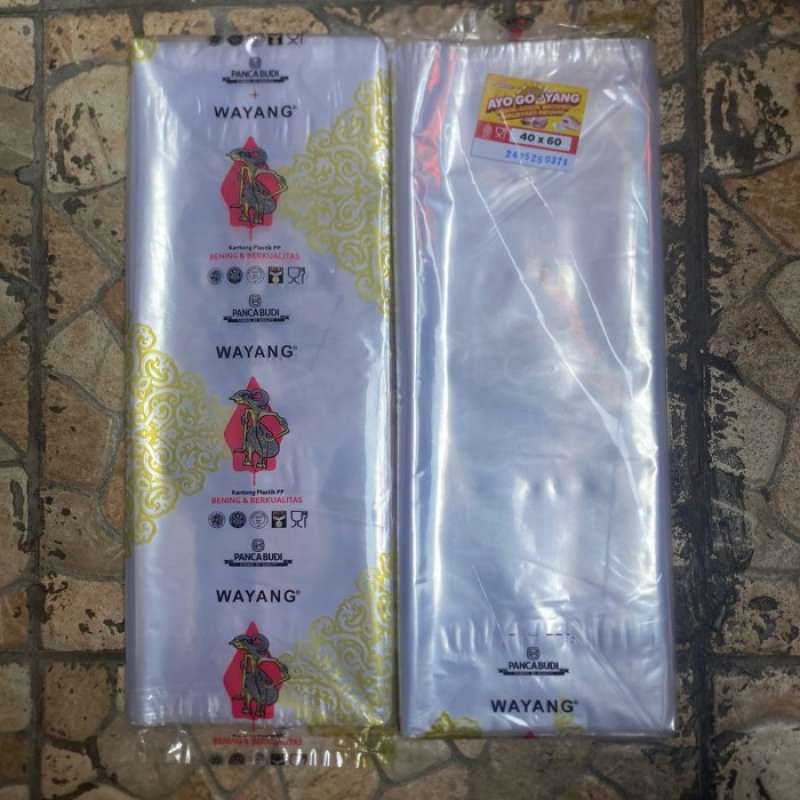 Jual Kantong Plastik Pp Wayang Bening Ukuran Besar/plastik Laundry ...
