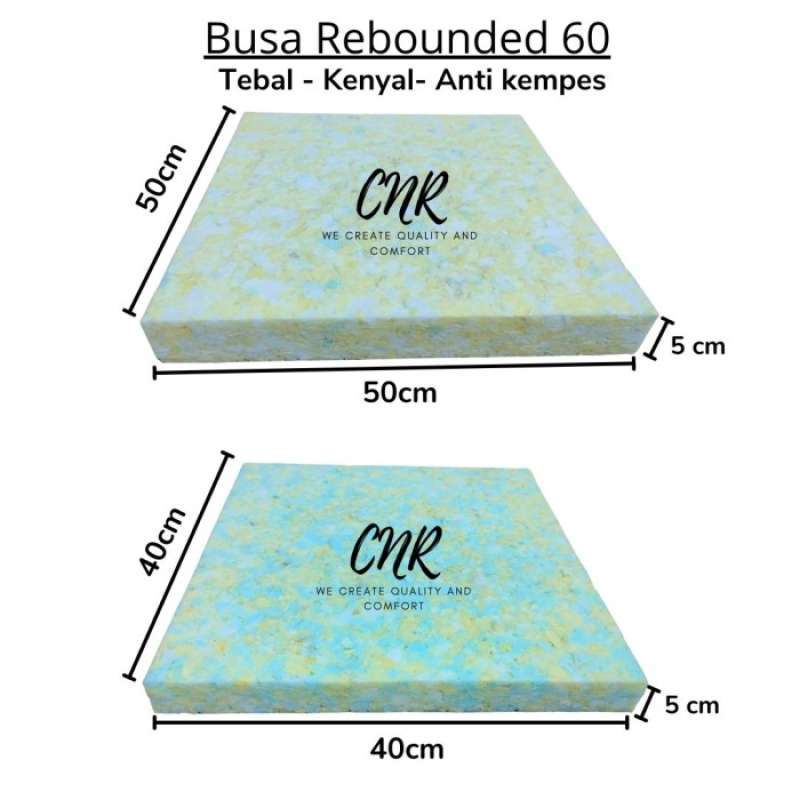 Jual Busa Jok Lesehan Uk.50x50x5cm Isi Busa Rebounded 60 Cover Pvc ...