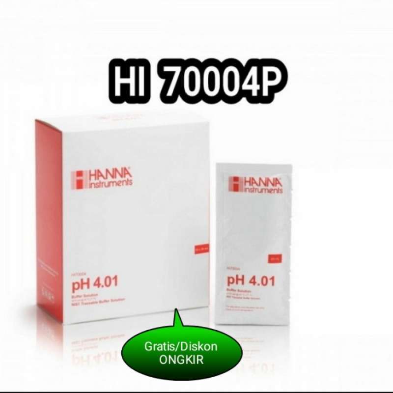 Promo Hanna Hi-70004p Ph 4.01 Buffer Sachets, 25 X 20 Ml Sachets Diskon ...