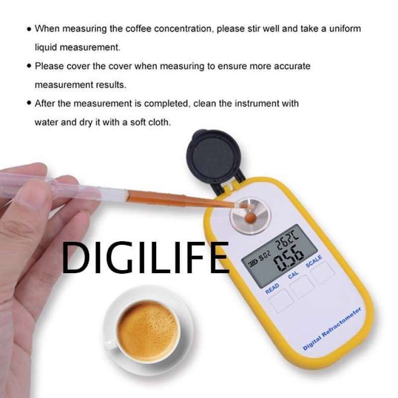 Promo Coffee Refractometer Digital Brix 0-50 Tds 0-25 Refraktometer Kopi Diskon 23% Di Seller ...