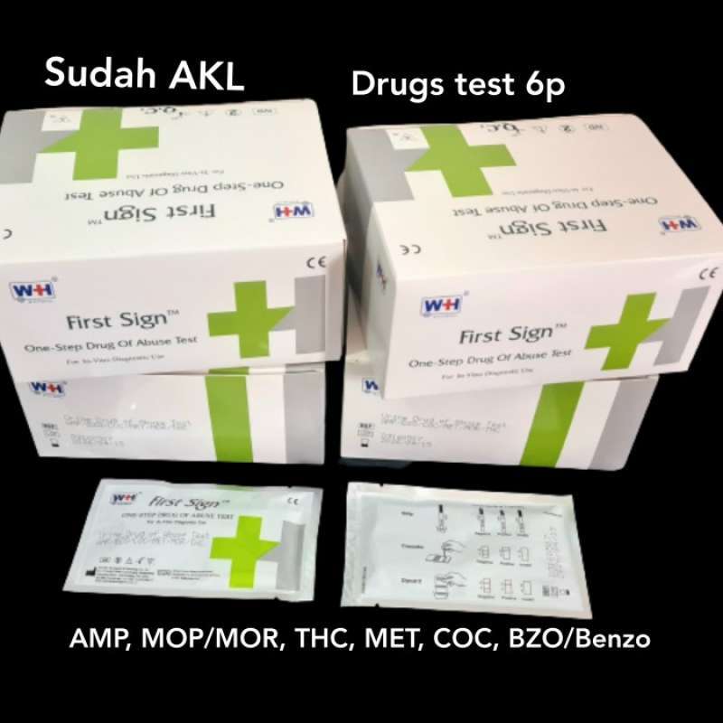 Promo Alat Test Narkoba- 6 Parameter, Alat Tes Urine Narkoba-6p Sudah ...