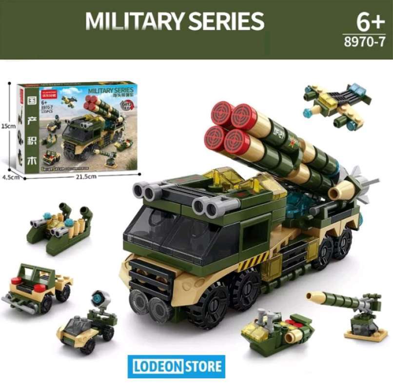 Promo Brick 6 In 1 Tank Tempur - Kendaraan Publik - Binatang - Pesawat ...