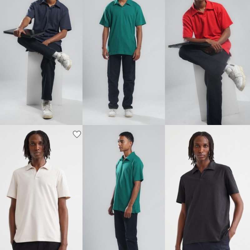 Jual Polo Shirt Hnm Relaxed Fit Waffle Shirt Full Label & Tag / Kaos ...