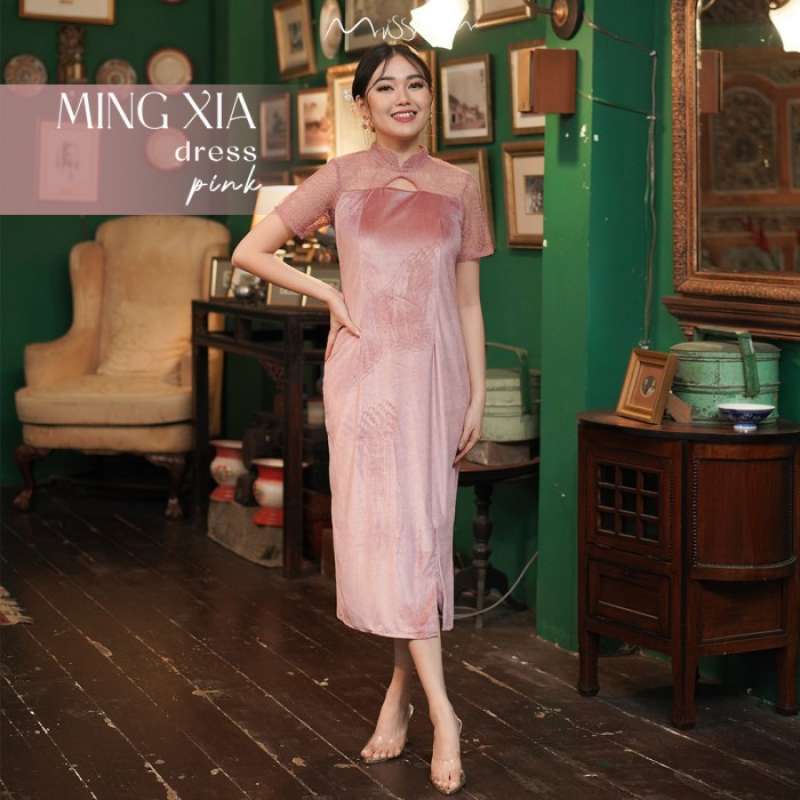 Jual Miss Nomi - Ming Xia Dress Pesta Gaun Party Brukat Premium Kondangan T Di Seller Zati Shop ...