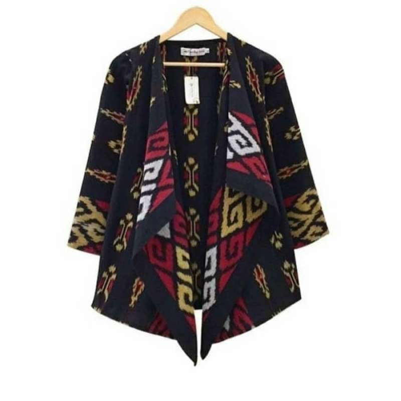 Jual Outer Tenun Ikat Troso/blazer Tenun Etnik Wanita/baju Tenun ...