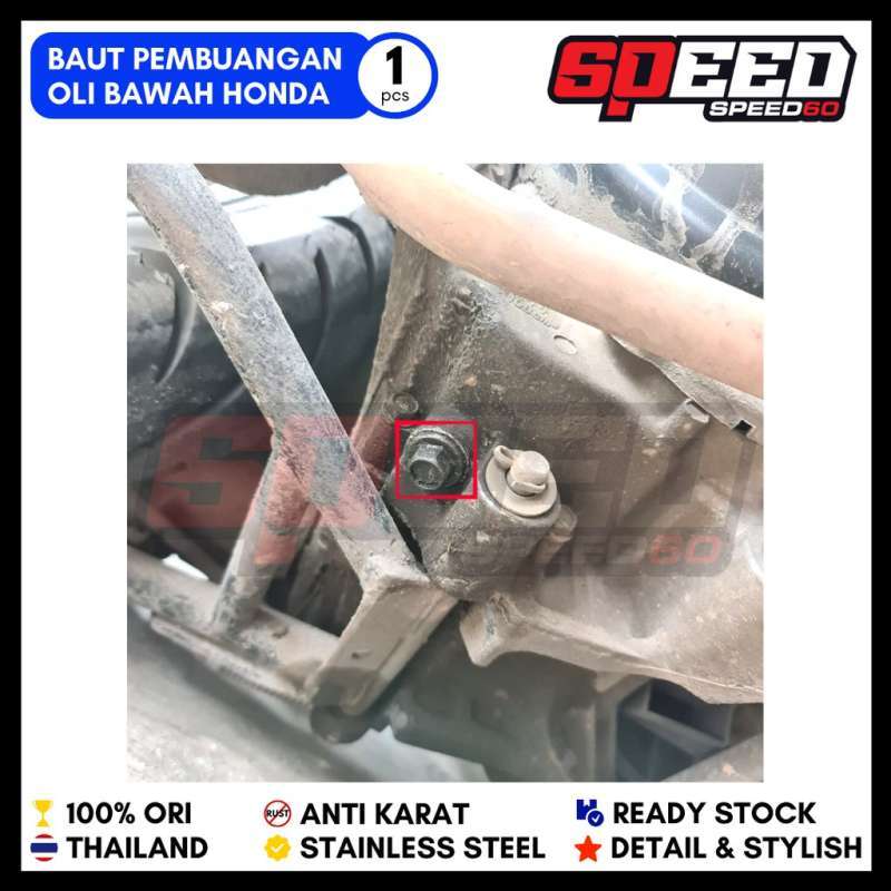 Jual Baut Pembuangan Oli Samping Tap Oli Bawah Honda Scoopy Beat Vario ...