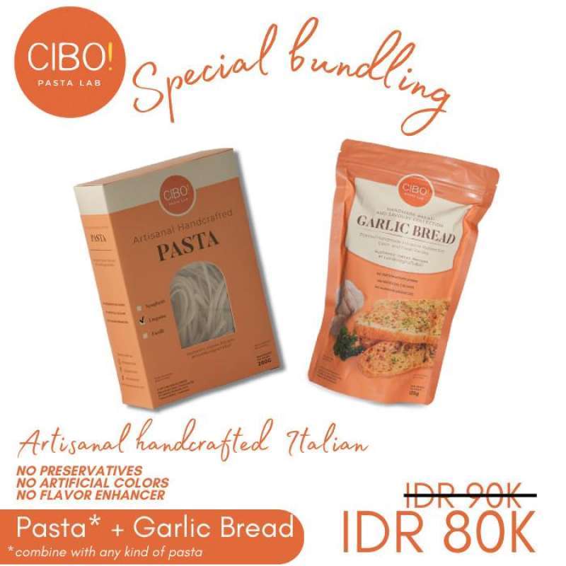 Jual Special Bundling Package - Pasta + Garlic Bread Di Seller Cibo Pasta Lab - Pemecutan Klod ...