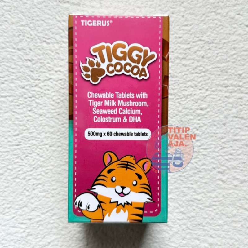 Promo Tigerus Tiggy Cocoa Chewable Tablets With Tiger Mushroom Diskon ...