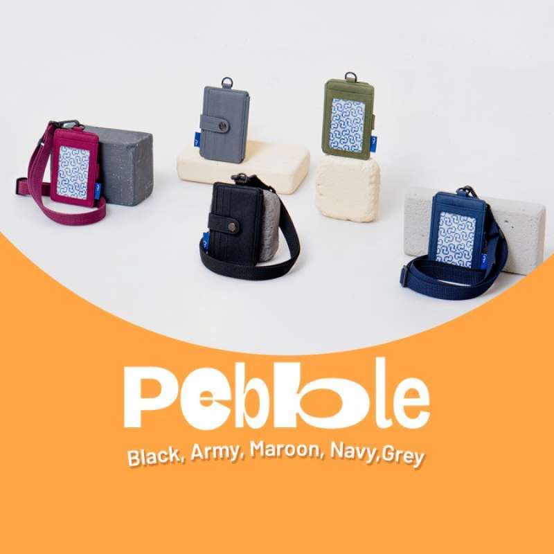 Promo Gantungan Id Card Kantor Kasual Anti Air - Pebble - Army Diskon ...