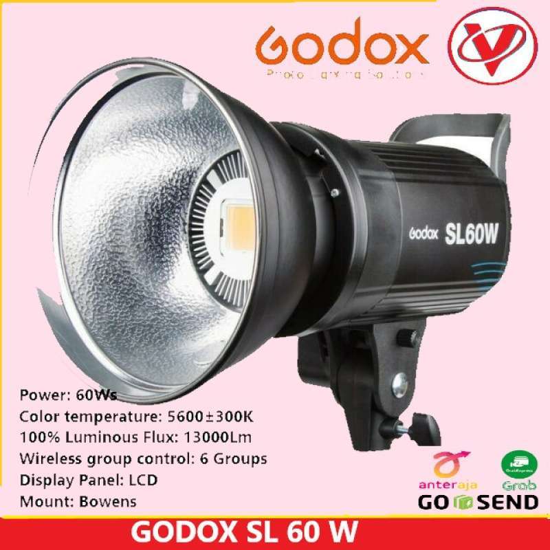 Promo Godox Sl-60w Video Led Bowens Mount Sl60w White Led Diskon 23% Di ...