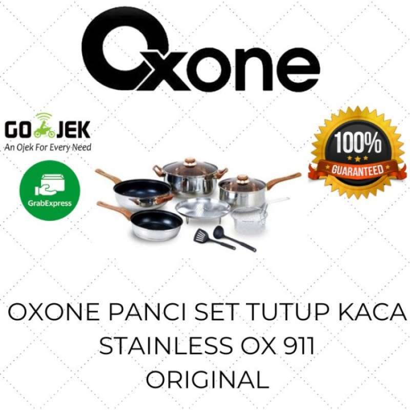 Promo Cooare Set Ox 911 Panci Dapur Set Stainless Tutup Kaca Murah Diskon 23% Di Seller Ashoca ...