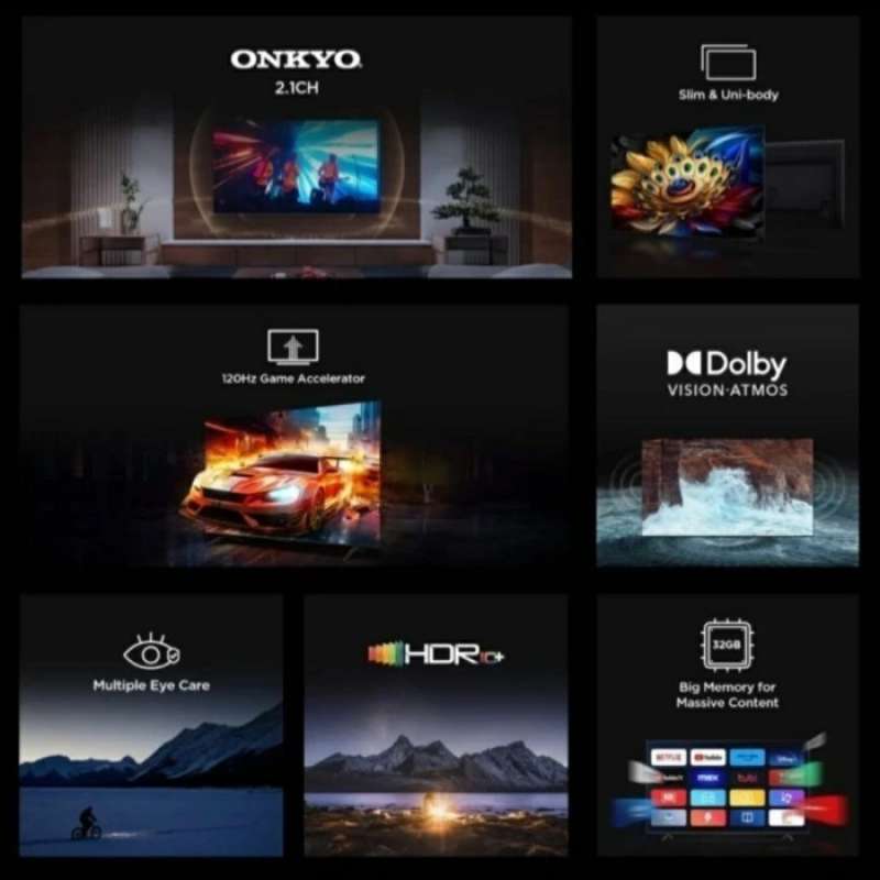 Jual Tv Tcl 85c655 Qled 85 Inch 4k Uhd Google Tv With Multiple Eye Care ...