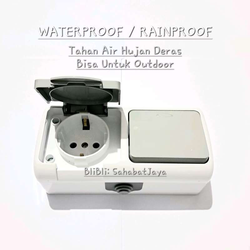Jual Saklar Engkel Stop Kontak Arde Waterproof Sakelar Tunggal ...
