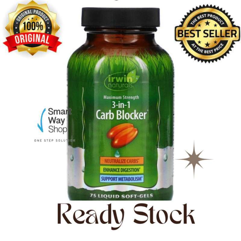 Promo Irwin Naturals Carb Blocker 3 In 1 Maximum Strength Suplemen Diet ...