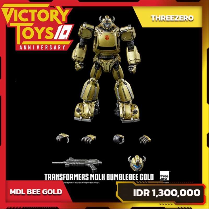 Promo Transformers Mdlx Bumblebee (gold Edition) By Threezero Diskon 10 ...