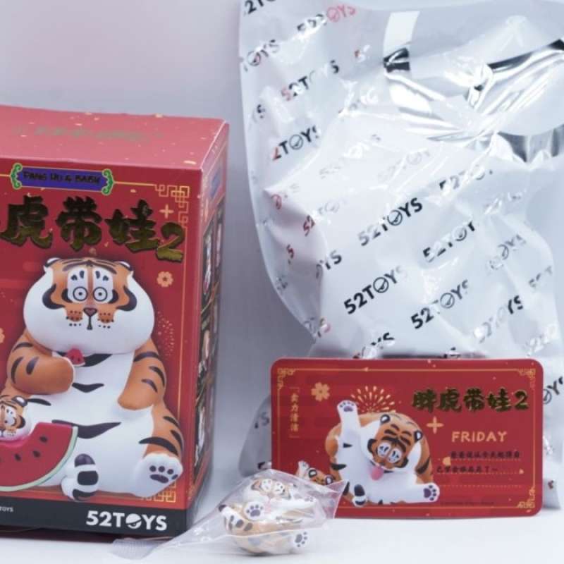 Promo Panghu Baby Pang Hu Friday Fat Tiger Bu2ma Figure Blind Box Open ...