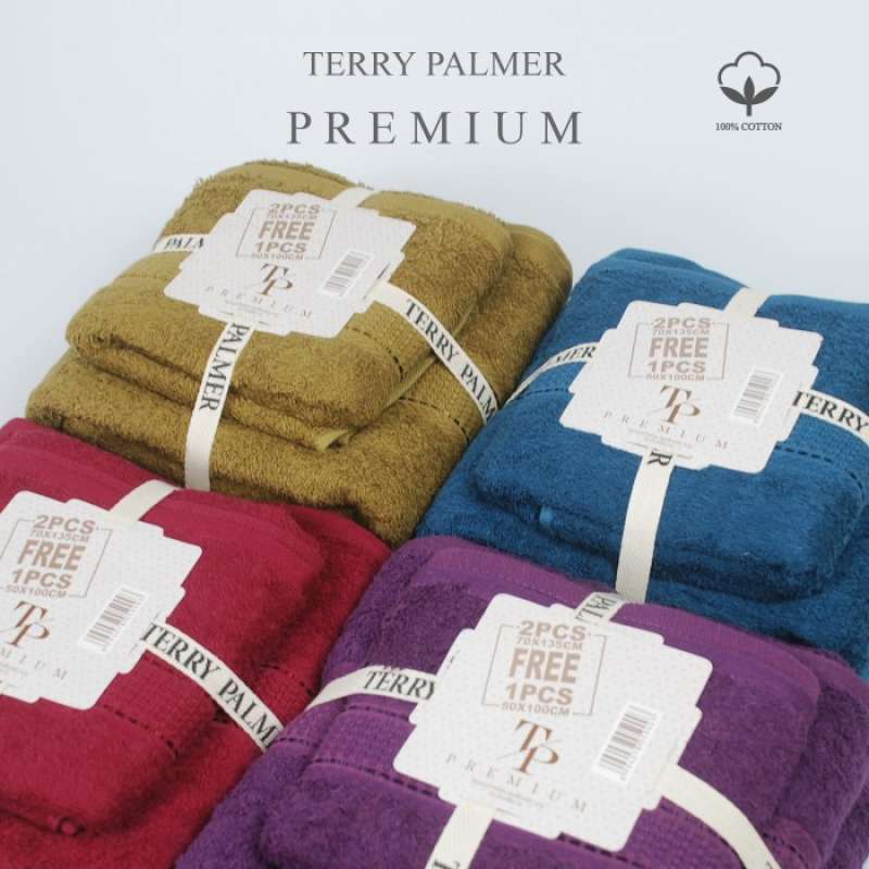 Promo Handuk Mandi Dewasa Set Terry Palmer Isi 3 Pcs Diskon 23% Di ...