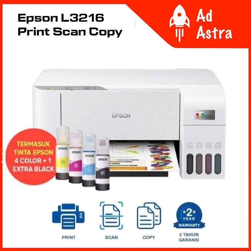 Promo Epson L3216 All In One(print, Scan And Copy) White Diskon 10% Di ...