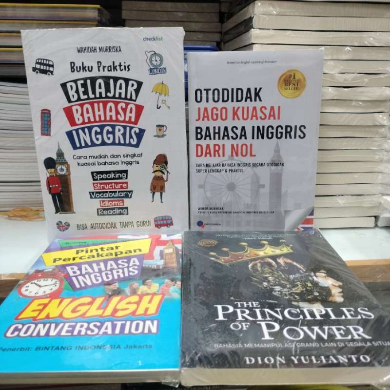 Promo Paket 4 Buku Praktis Belajar Bahasa Inggris, Otodidak Jago Kuasai Baha Diskon 23% Di ...