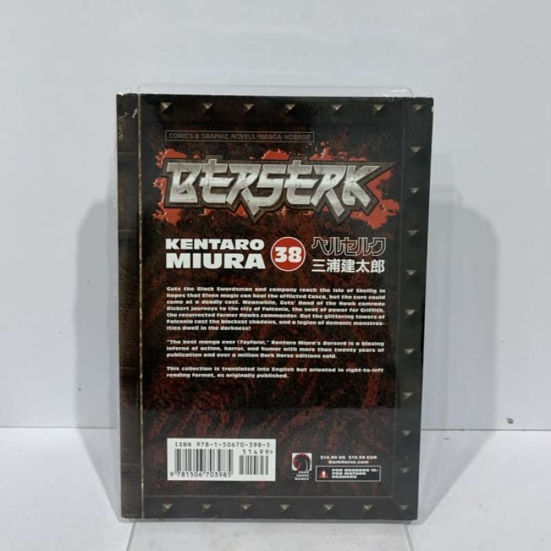 Promo Berserk Vol 38 Kentaro Miura Dark Horse Komik English Manga ...